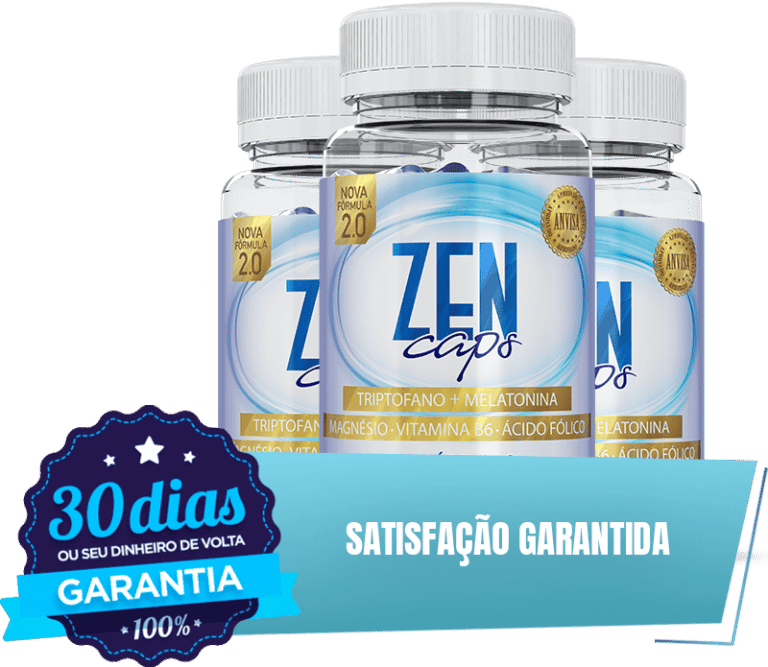 Zen Caps - Trate Ansiedade, Insônia e Depressão de forma natural